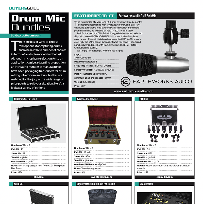 Drum Mic Bundles | FOH | Front of House Magazine