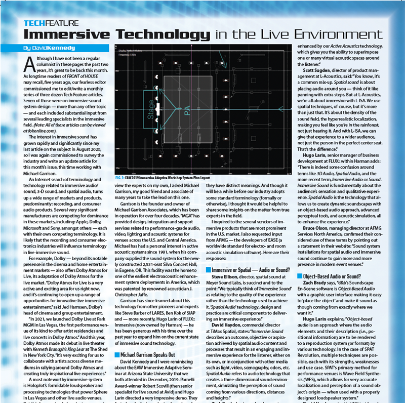 Cardioid/Directional Subwoofer Arrays, Part 1 | FOH | Front of House ...