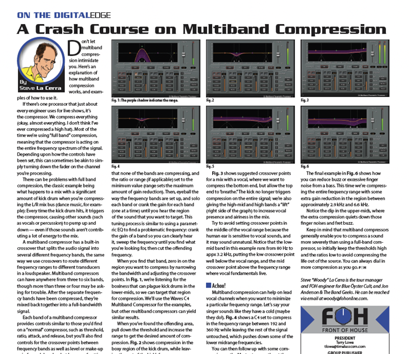 Tips for Mixing Monitors from Front of House | FOH | Front of House ...