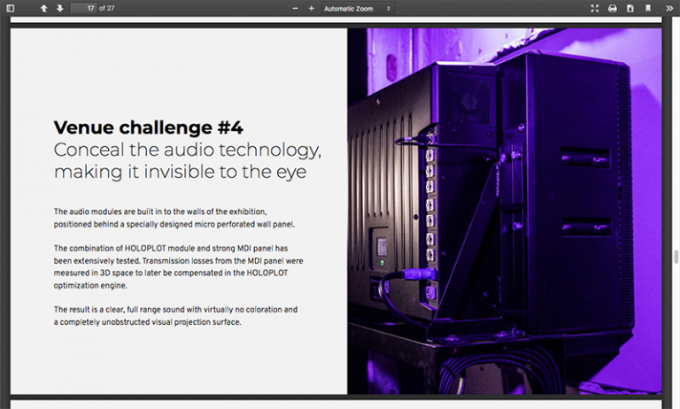 Holoplot Shares Case Study of the Audio Setup at Illuminarium in ...