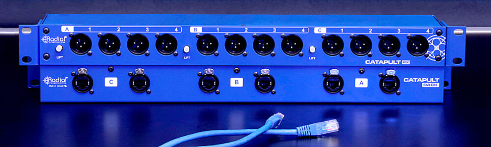 Radial Shipping Catapult Rack Audio Over Cat-5 Units – FOH | Front of ...