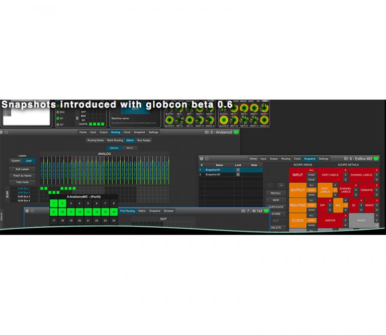 Snapshots for DirectOut Devices Controlled via Globcon Beta 0.6 | FOH | Front of House Magazine